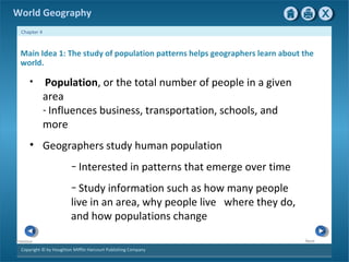Geography ch.4 the worlds people | PPT