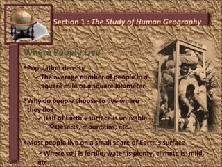 Geography - Population | PPT