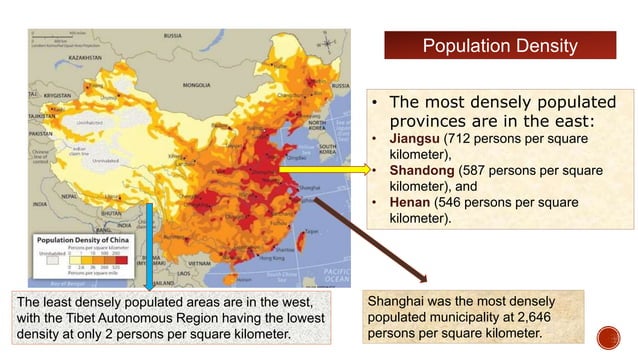 Geography and Demography of China 2015 | PPT