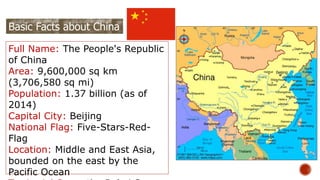 Geography and Demography of China 2015 | PPTX