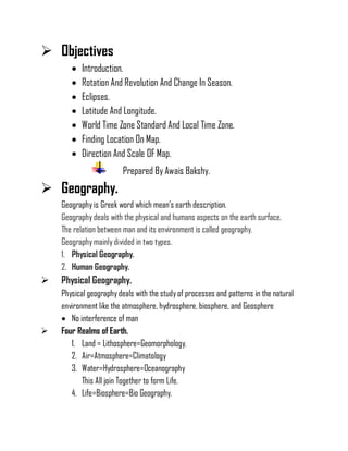 Geography. | PDF | Geography | Science