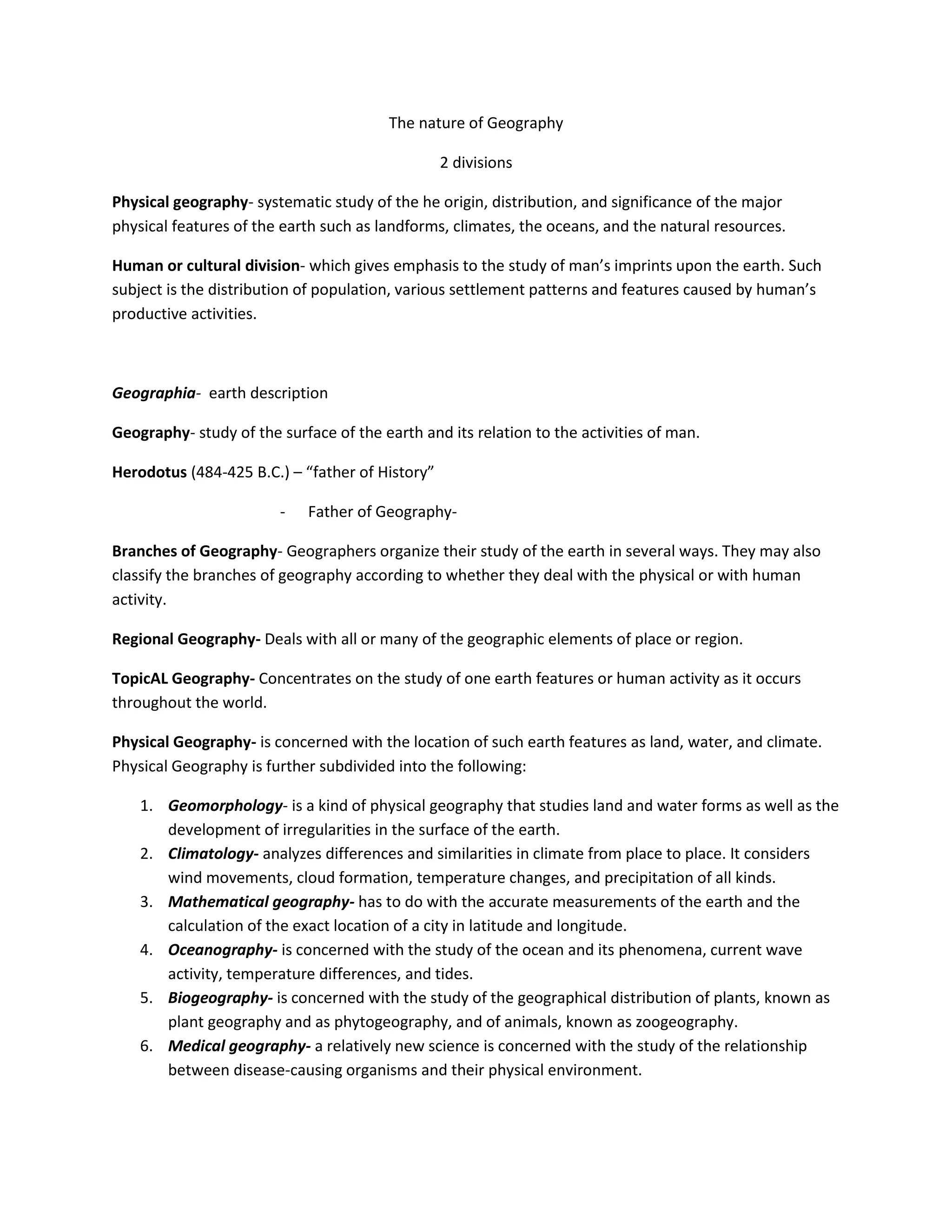 Geography discussion | DOCX