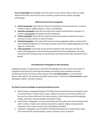 Geography discussion | DOCX