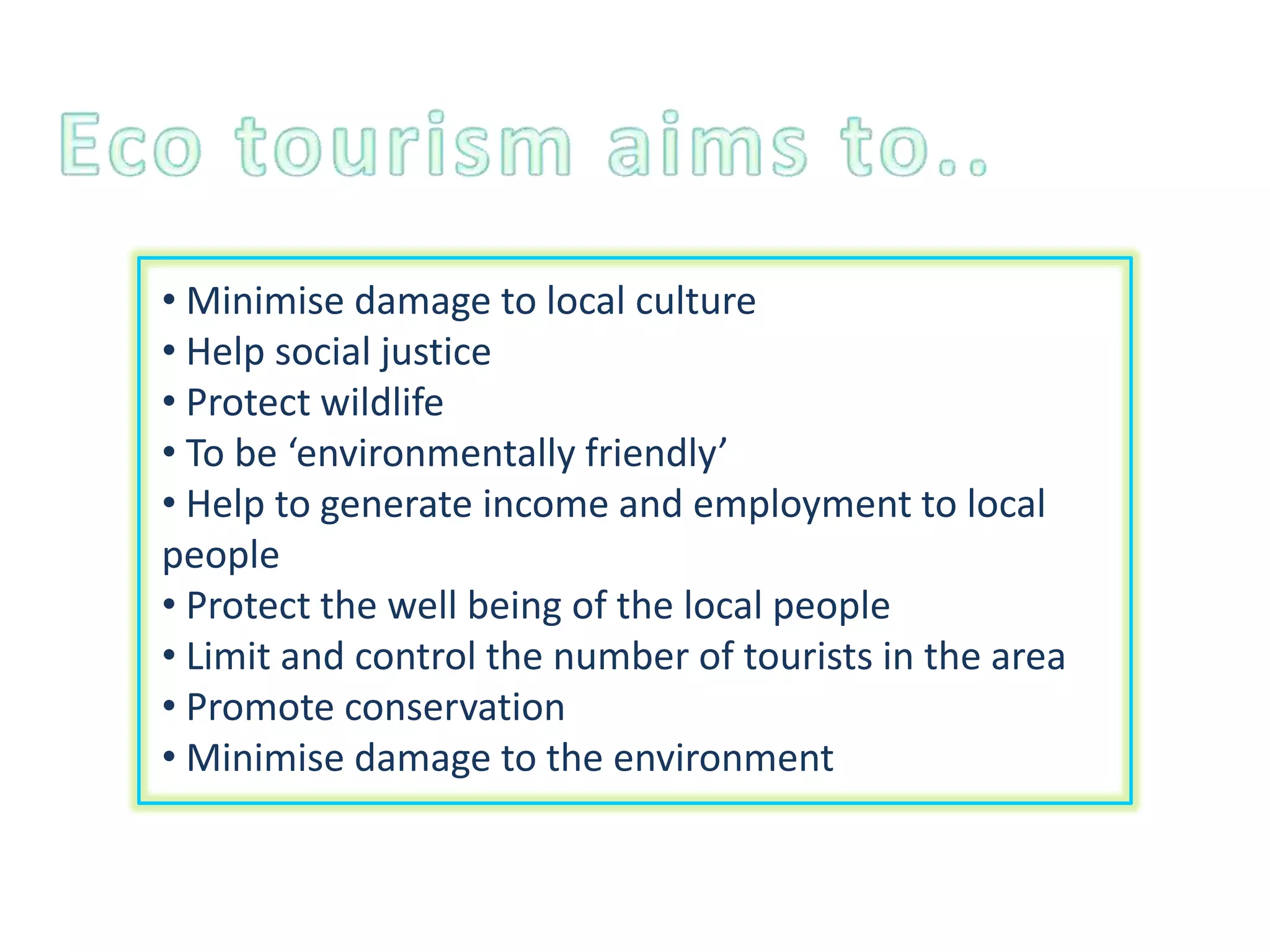 Geography Eco Tourism | PPTX