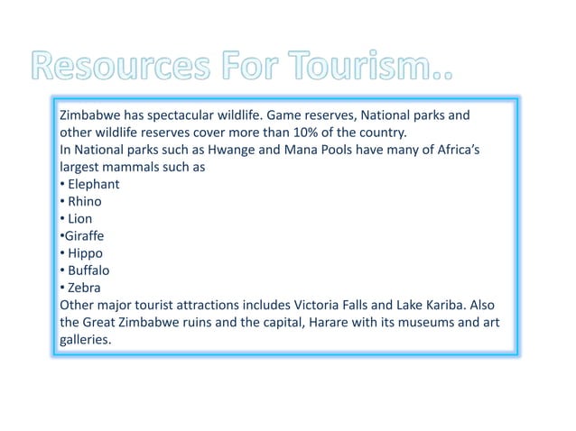 Geography Eco Tourism | PPTX | Africa Travel | Travel Locations
