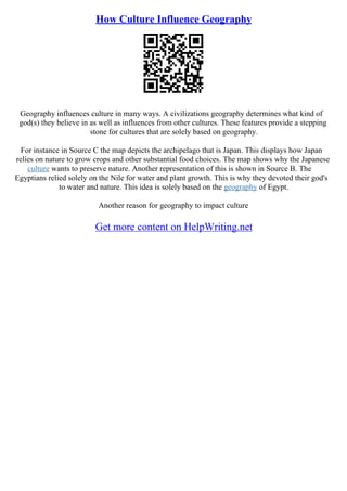 Geography Essay Examples | PDF | Geography | Science