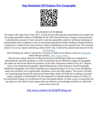 Geography Essay Examples | PDF | Geography | Science