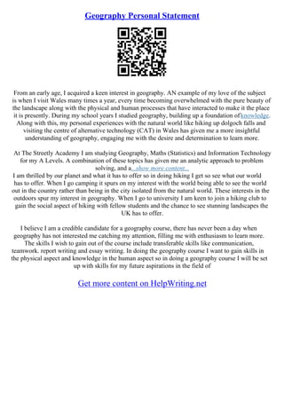 Geography Essay Examples | PDF | Geography | Science