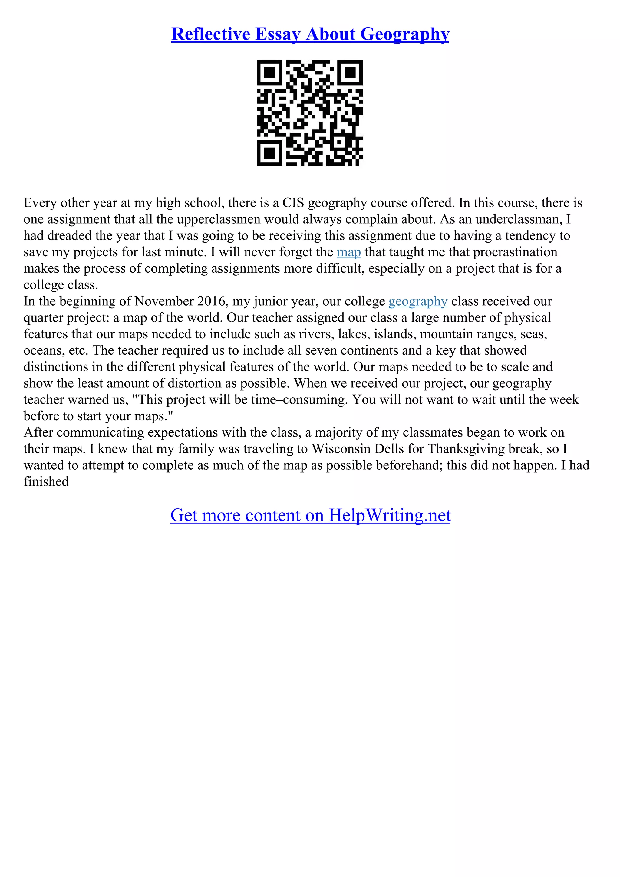 Geography Essay Topics | PDF | Geography | Science