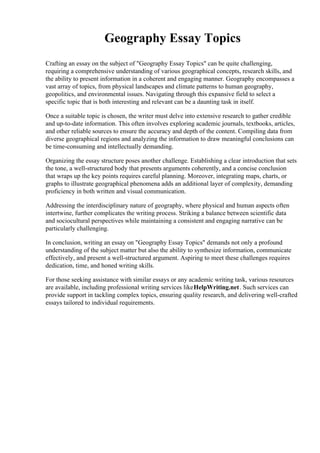 Geography Essay Topics.pdf