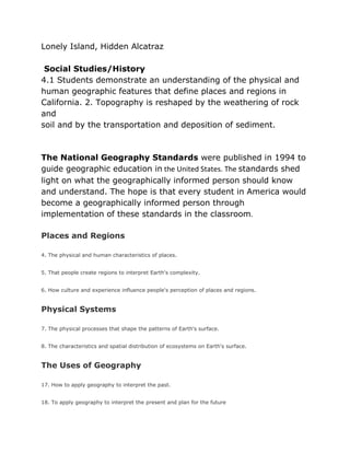 Geography finalproject(alcatraz) | PDF