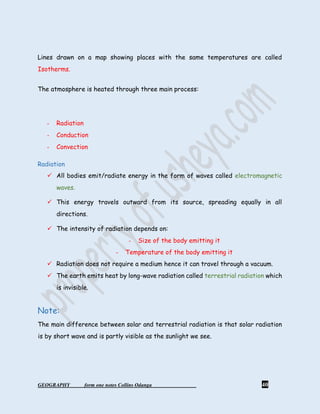 Geography form 1 notes, kenya syllabus | PDF