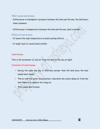 Geography form 1 notes, kenya syllabus | PDF