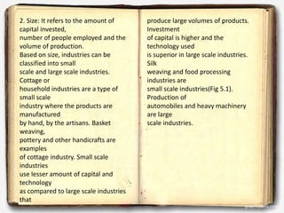 Industries:types and other information | PPTX