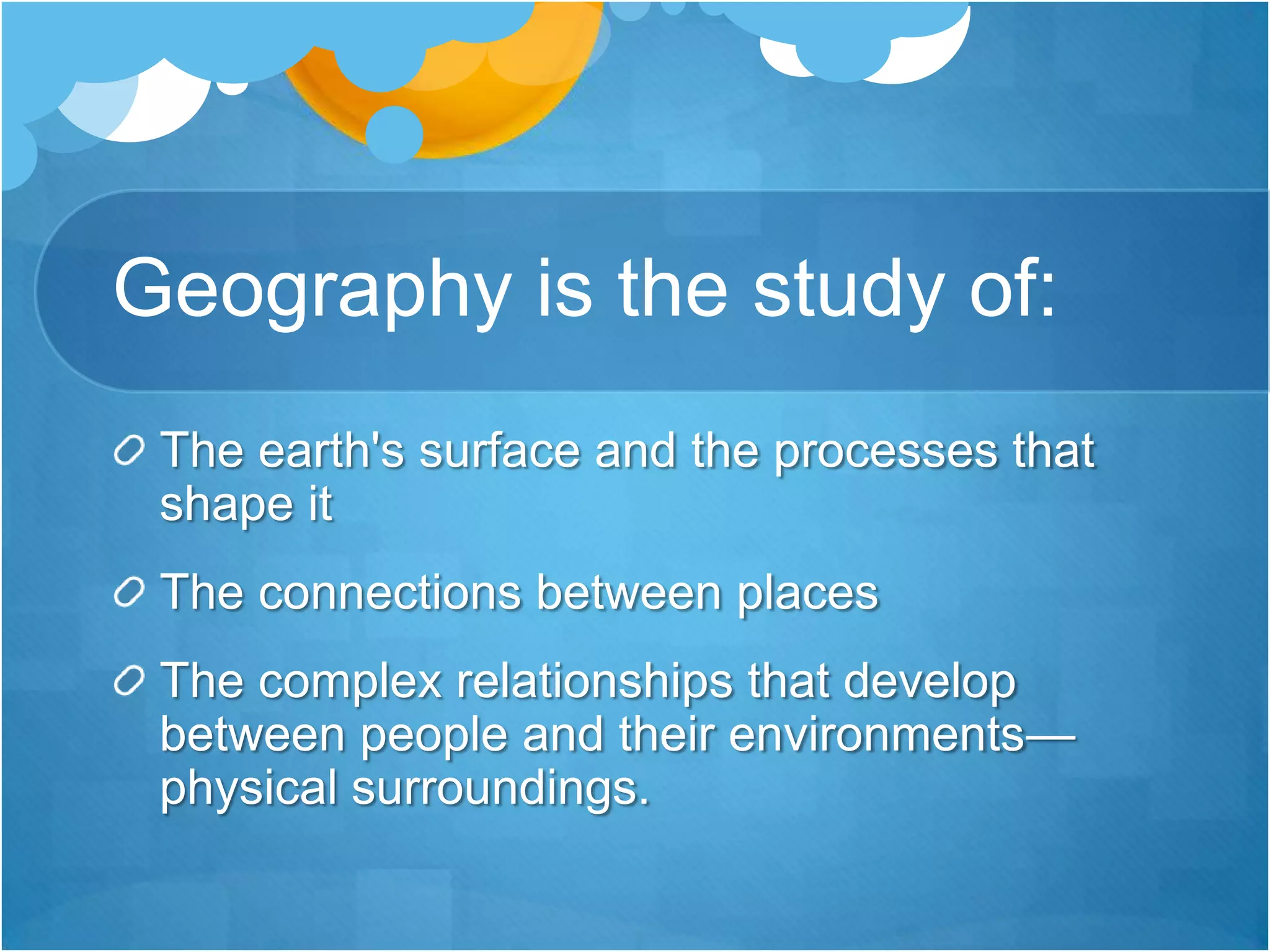 Geography Introduction | PPTX