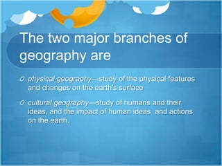 Geography Introduction | PPTX
