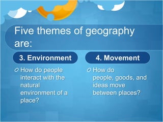 Geography Introduction | PPTX