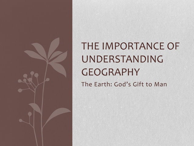 Geography introduction | PPT