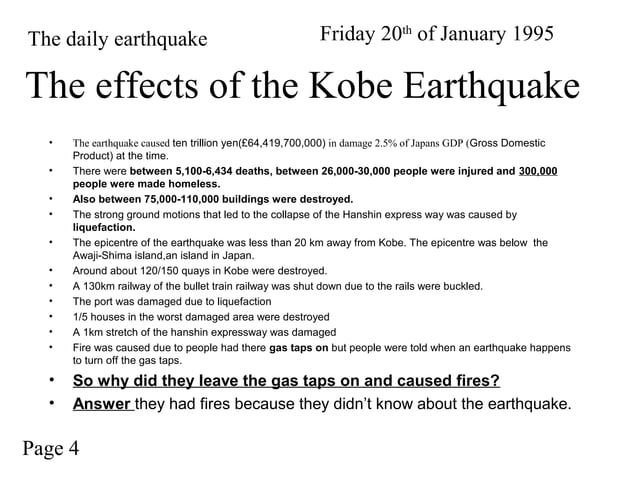 Geography key assesment earthquakes | PPT
