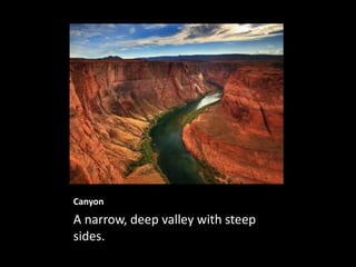 Geography landforms ppt | PPT