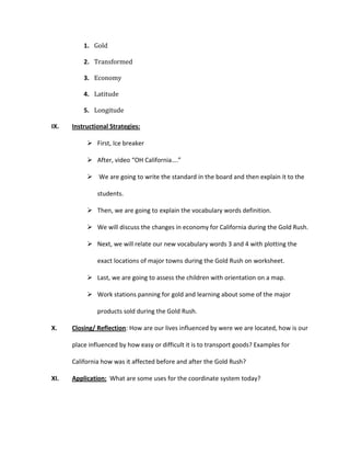 Geography lesson plan 1 | DOCX