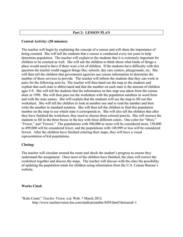 Geography math lesson plan | PDF