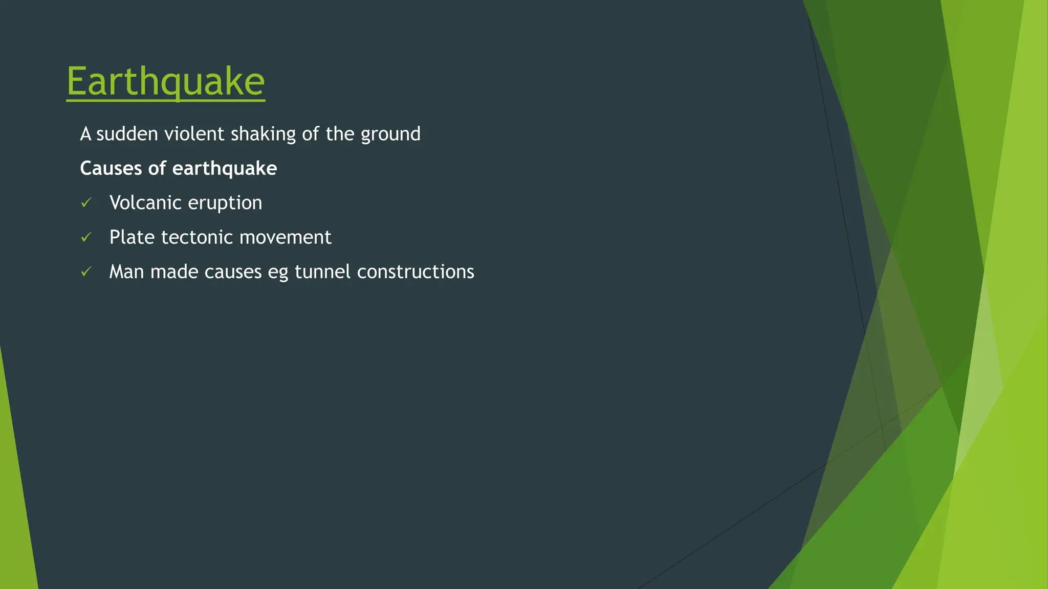 Form 2 geography notes Earthquake.pptstx | PPT