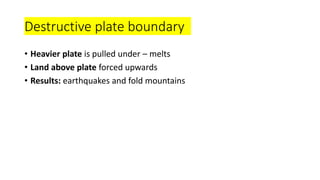 Plate Tectonics - JC Revision | PPTX