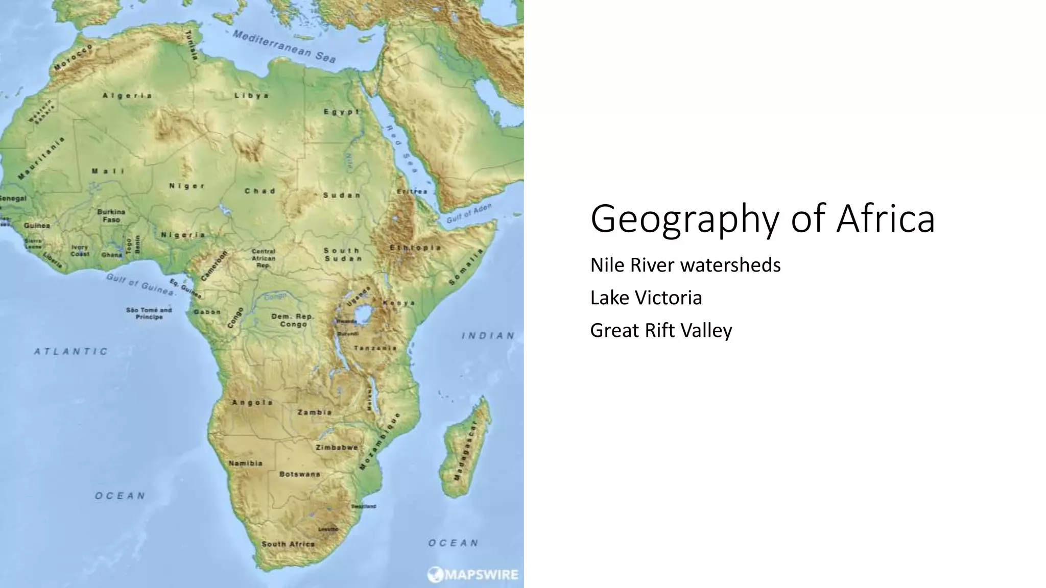 Geography of Africa | PPTX | Africa Travel | Travel Locations
