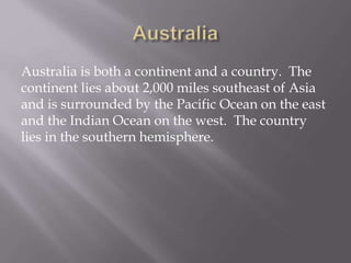 Geography of Australia.ppt