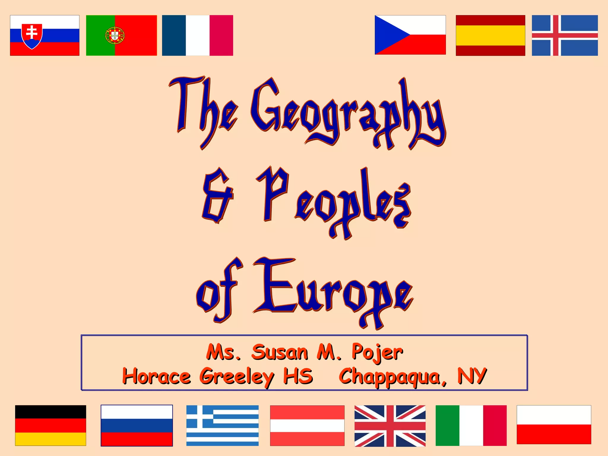 geography and people of Europe | PPT