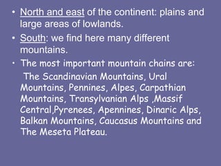 Geography of Europe | PPTX