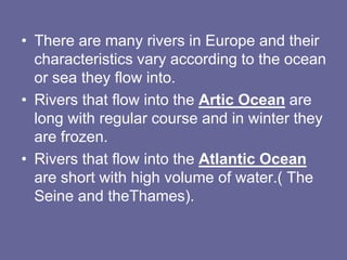 Geography of Europe | PPTX