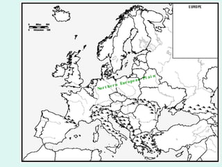 Blank Physical Feature Map Of Europe
