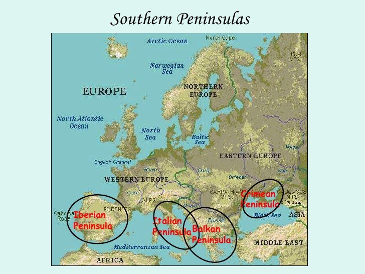 Geography of europe physical features