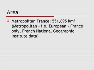 Geography of france | PPT