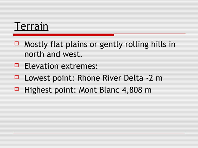 Geography of france | PPT