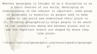 Geography of global processes | PPTX