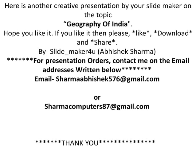 Geography of india | PPT