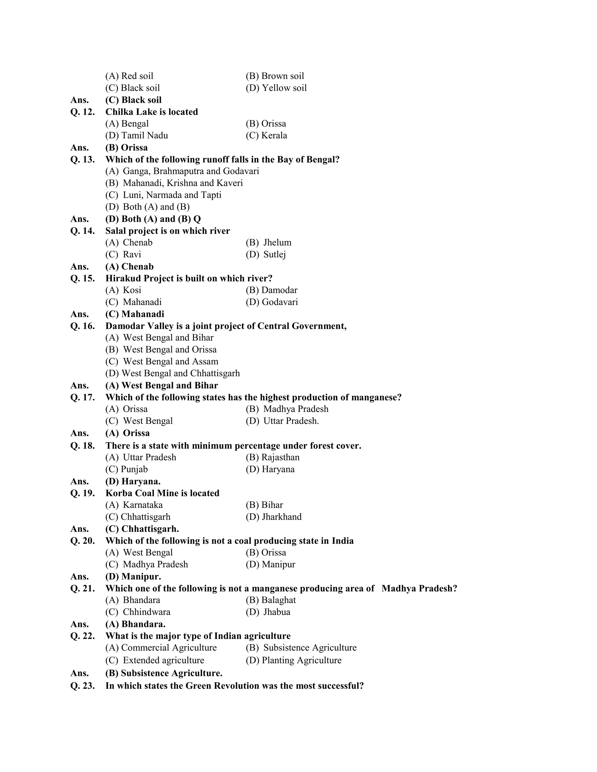 Geography of India | DOCX
