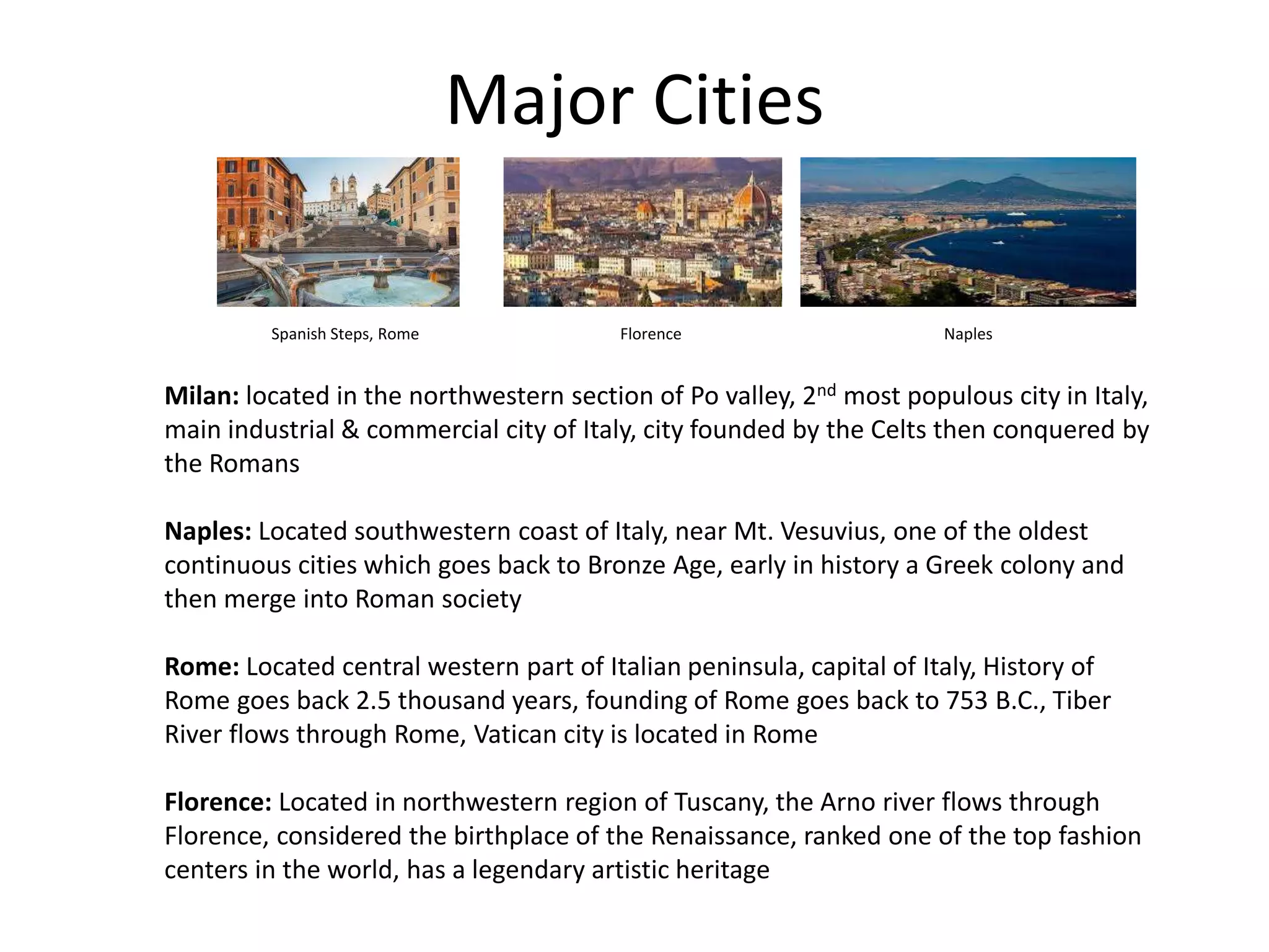 Geography of italy | PPTX