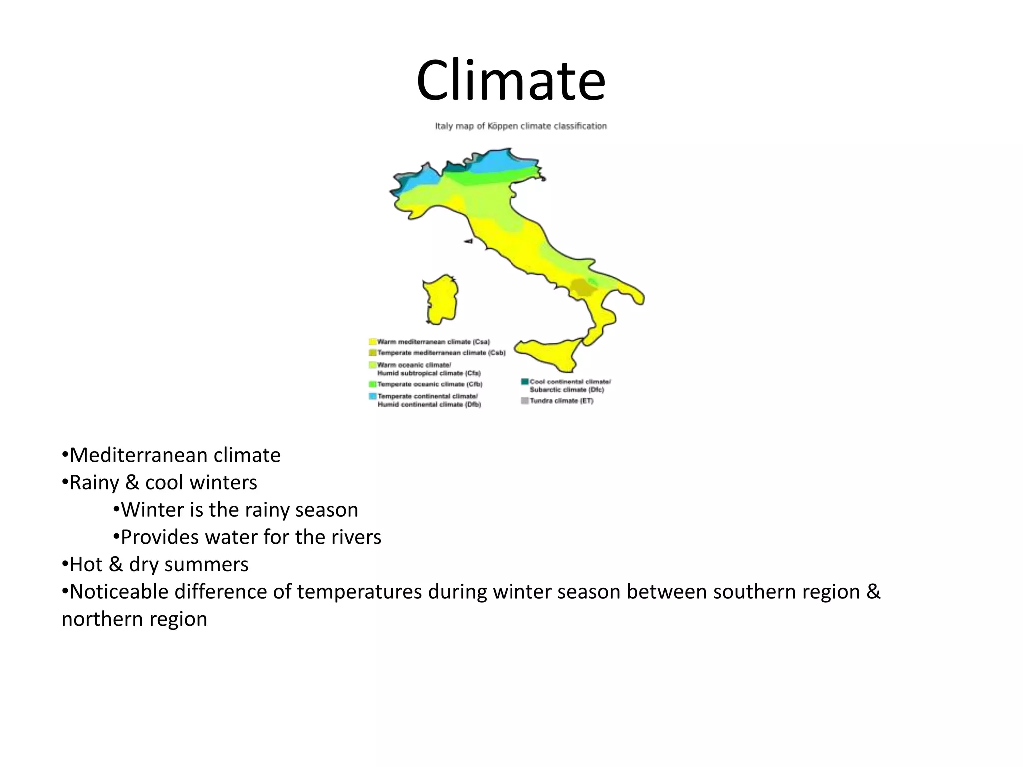 Geography of italy | PPTX