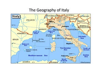 Geography of italy | PPTX