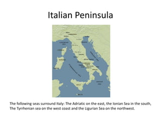 Geography of italy | PPTX