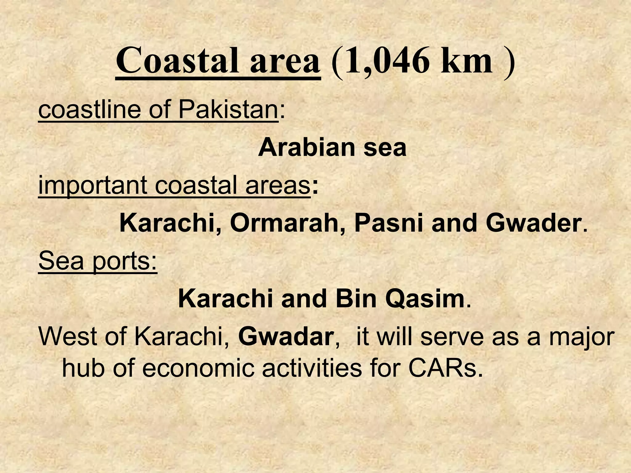 Geography of pakistan | PPTX