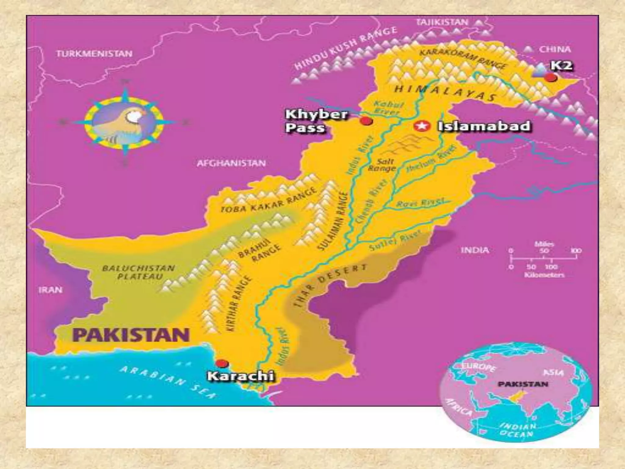 Geography of pakistan | PPTX