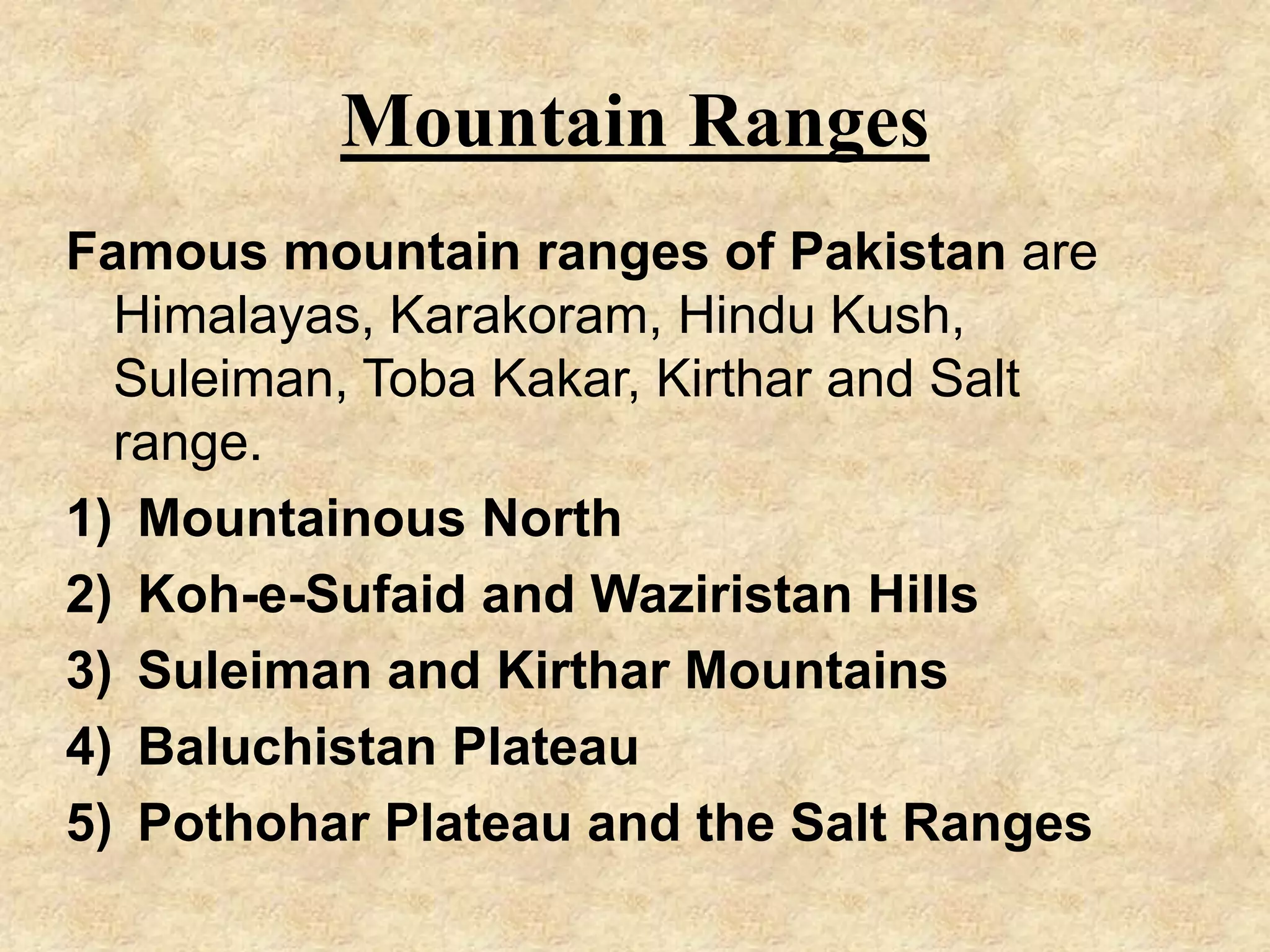 Geography of pakistan | PPTX