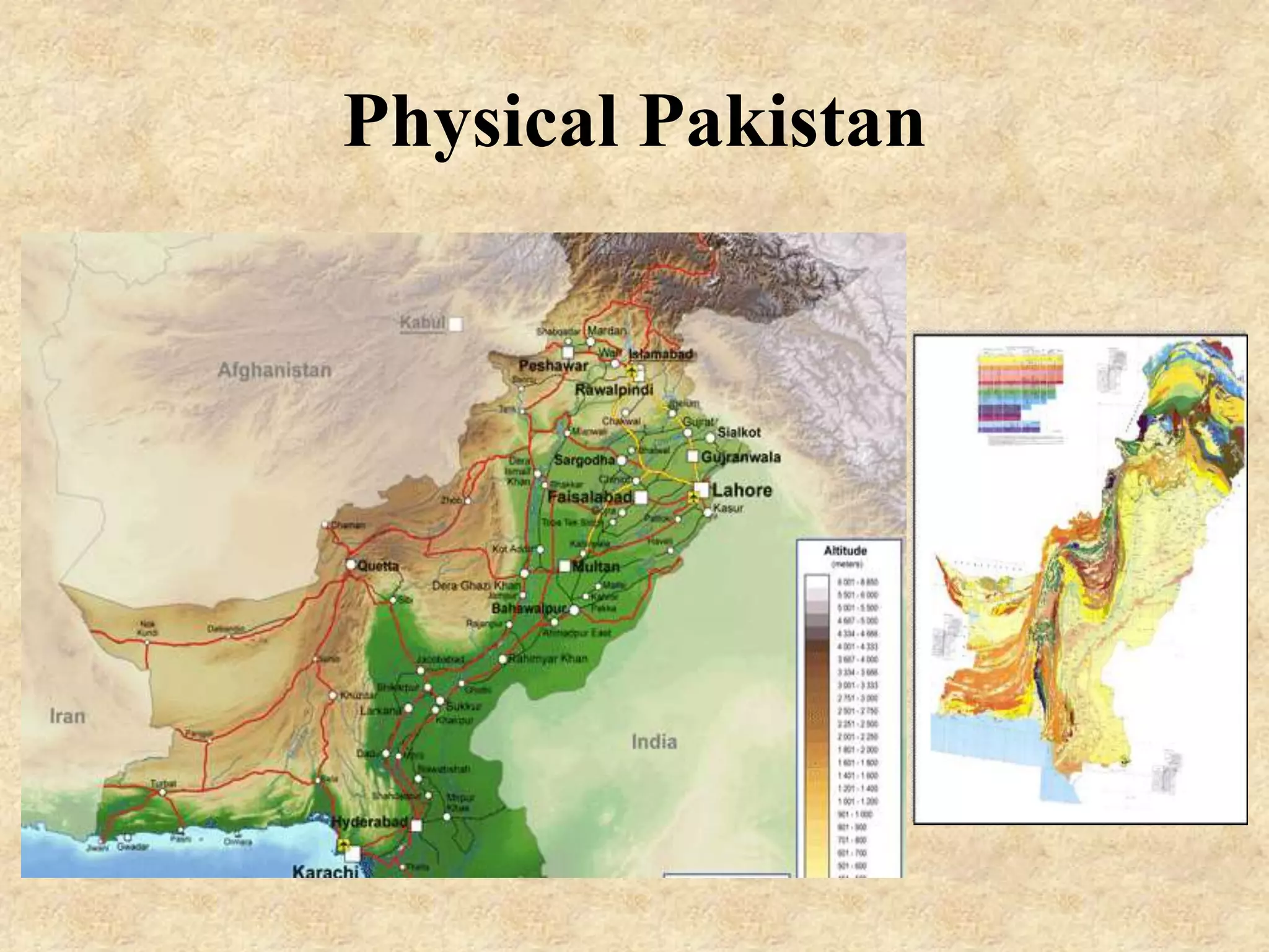 Geography of pakistan | PPTX