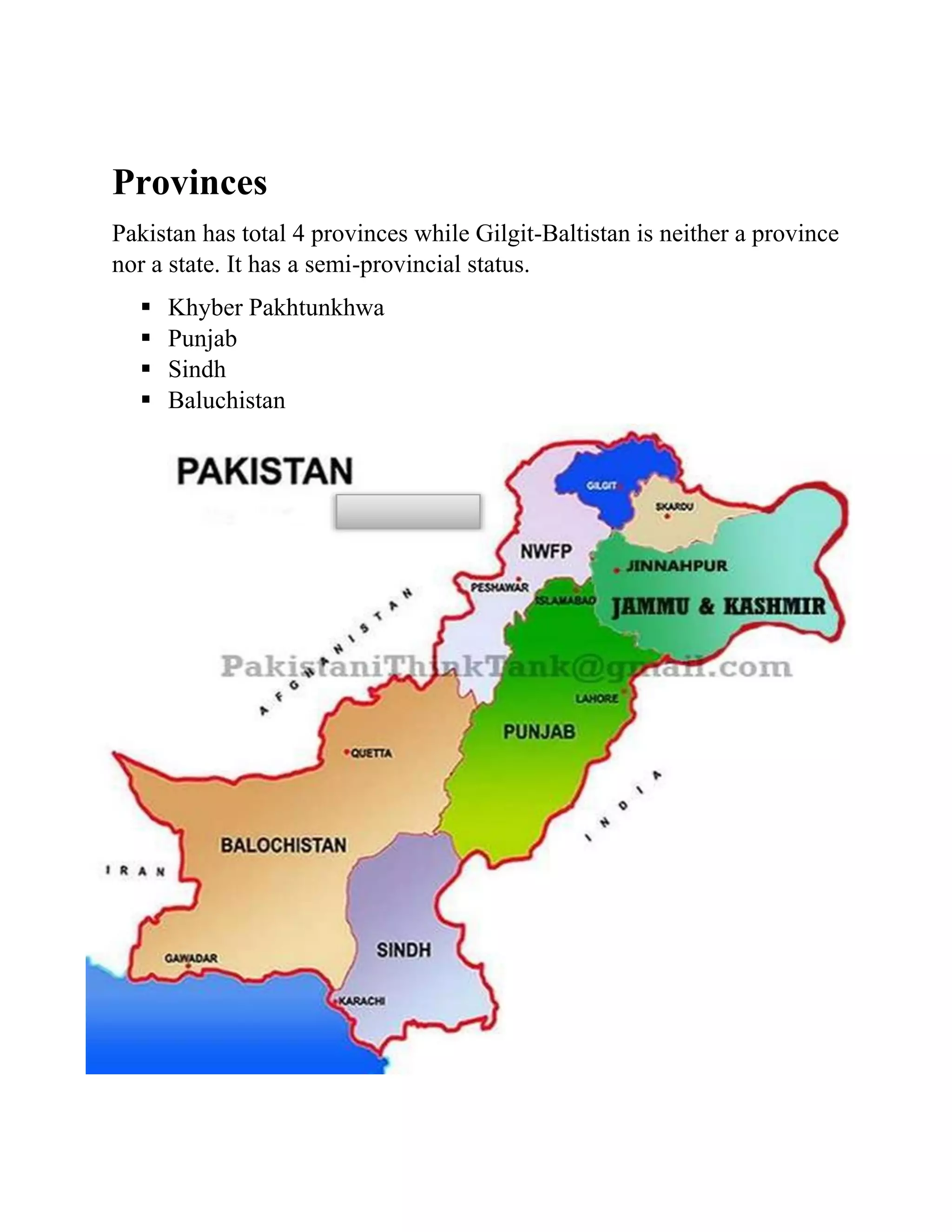 Geography of pakistan | PDF