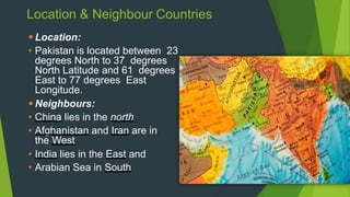 Geography of Pakistan | PPTX